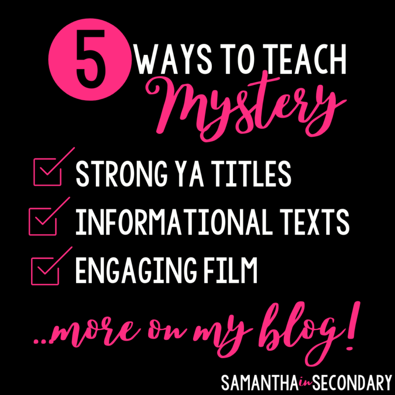 5 Ways to Teach Mystery in Your Secondary English Language Arts Class ⋆ ...