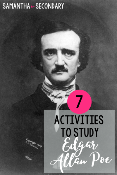7 Activities to Study Edgar Allan Poe in Your Secondary ELA Classroom ⋆ ...