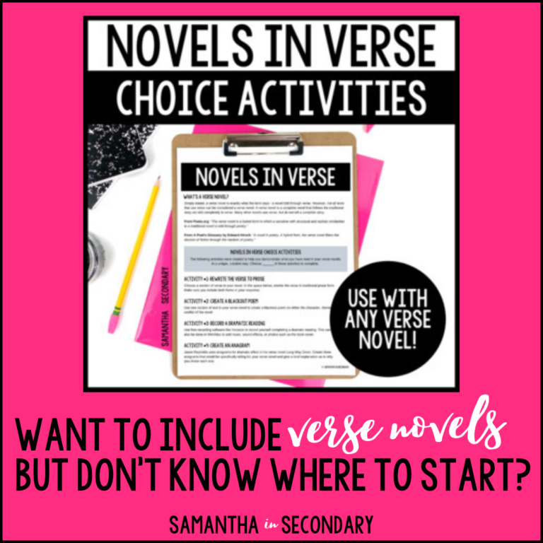 10 Verse Novels to Celebrate National Poetry Month ⋆ Samantha in Secondary