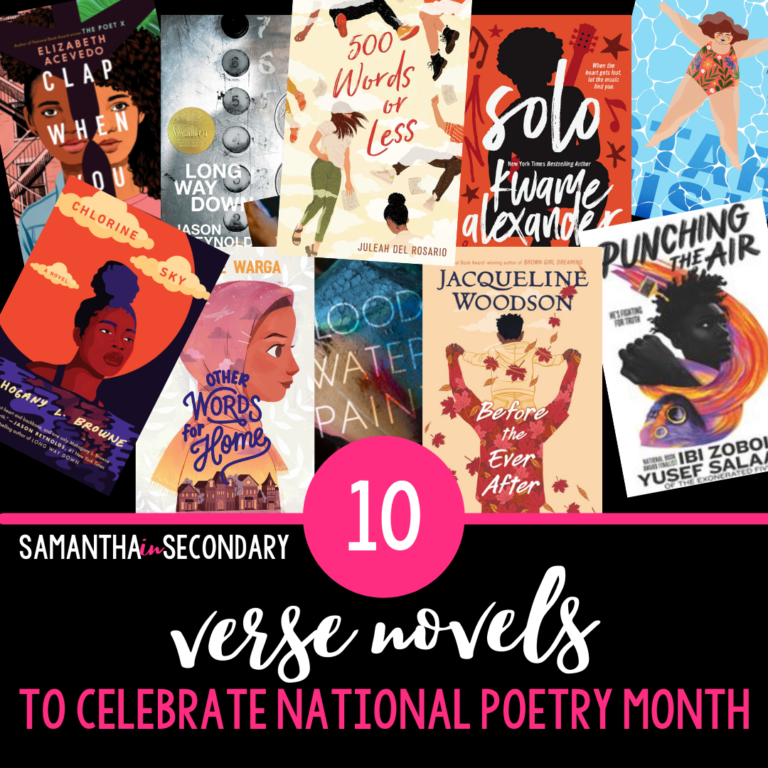10 Verse Novels to Celebrate National Poetry Month ⋆ Samantha in Secondary