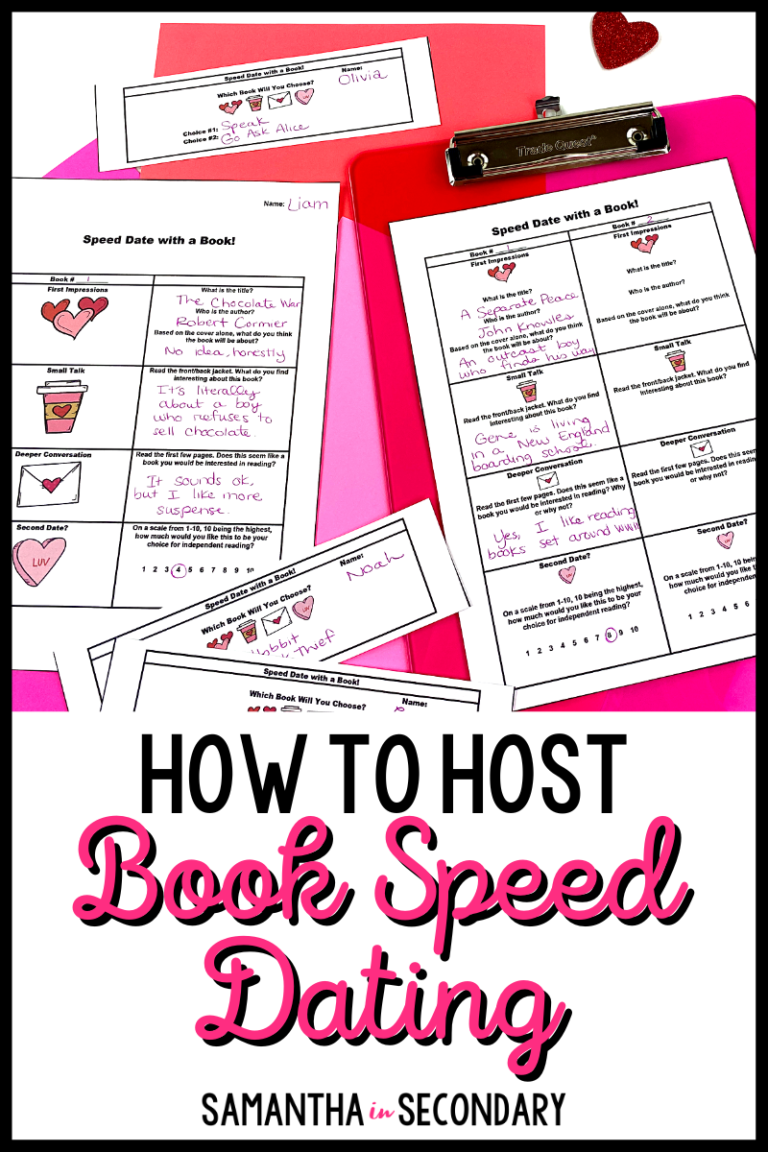 Book Speed Dating: The Ultimate Classroom Activity to Spark Your ...