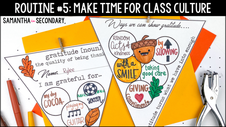 5 Classroom Routines and Procedures for Secondary Students ⋆ Samantha ...