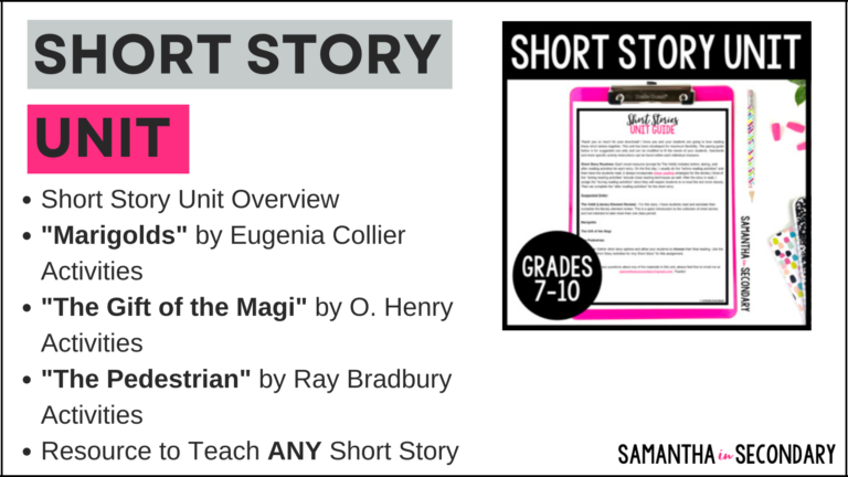 10 Best Short Stories for High School English Class ⋆ Samantha in Secondary