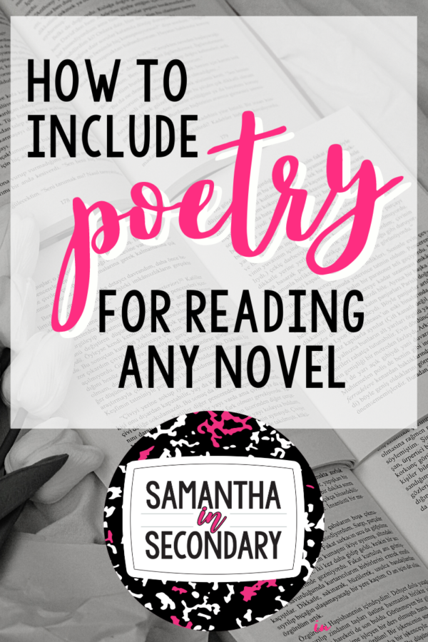 How to Include Poetry for Reading Any Novel ⋆ Samantha in Secondary
