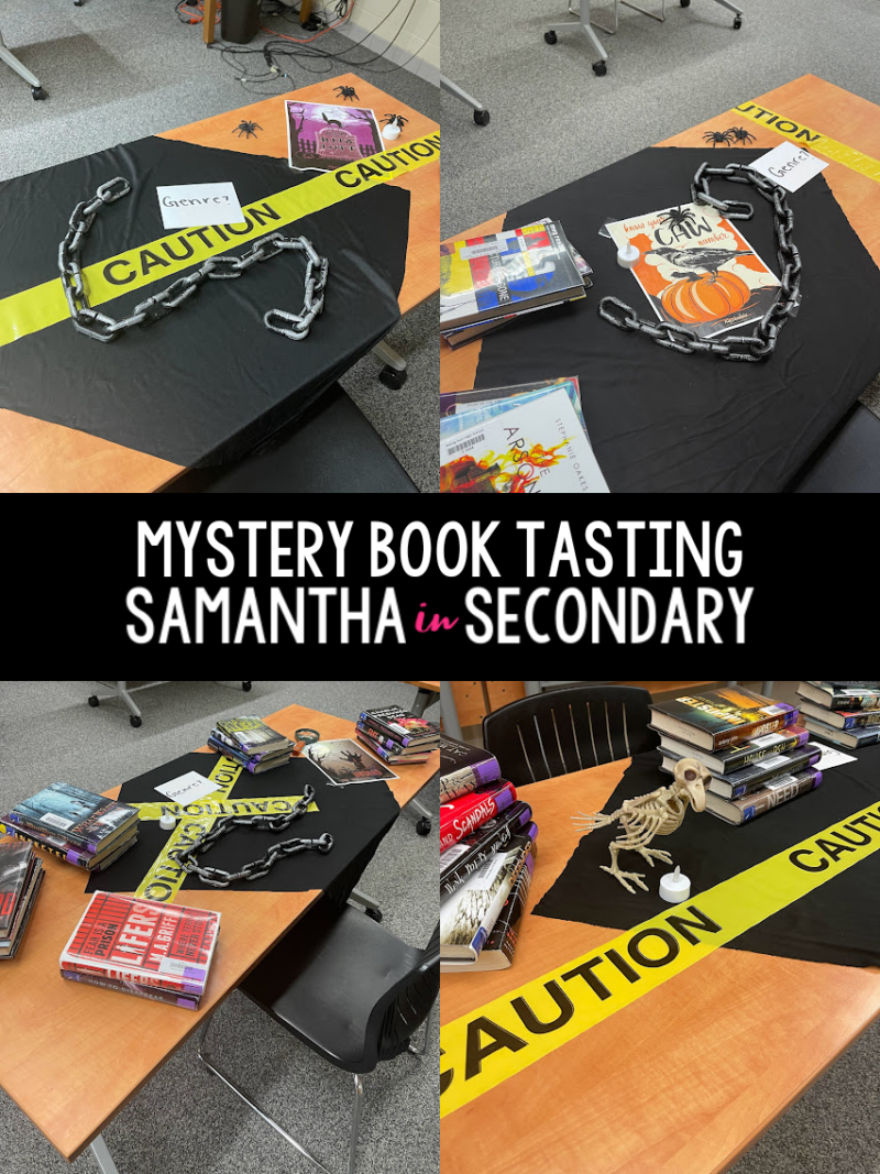 How to Run a Mystery Book Tasting in Your Secondary ELA Classroom ⋆ ...
