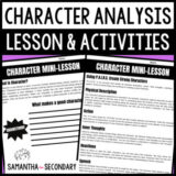Fun and Engaging Character Analysis Activities for Secondary English ...