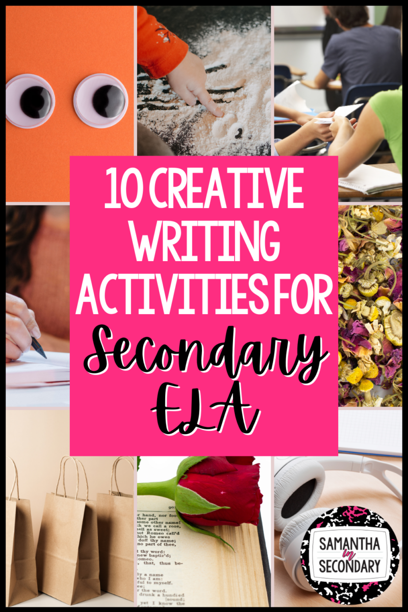 10 Creative Writing Activities for Secondary English Language Arts ⋆ ...